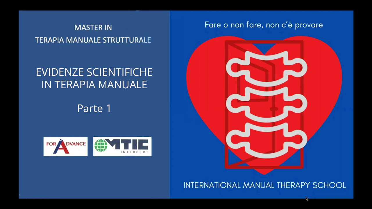 Evidenze Scientifiche in Terapia Manuale | INTERNATIONAL OSTEOPATHIC ...